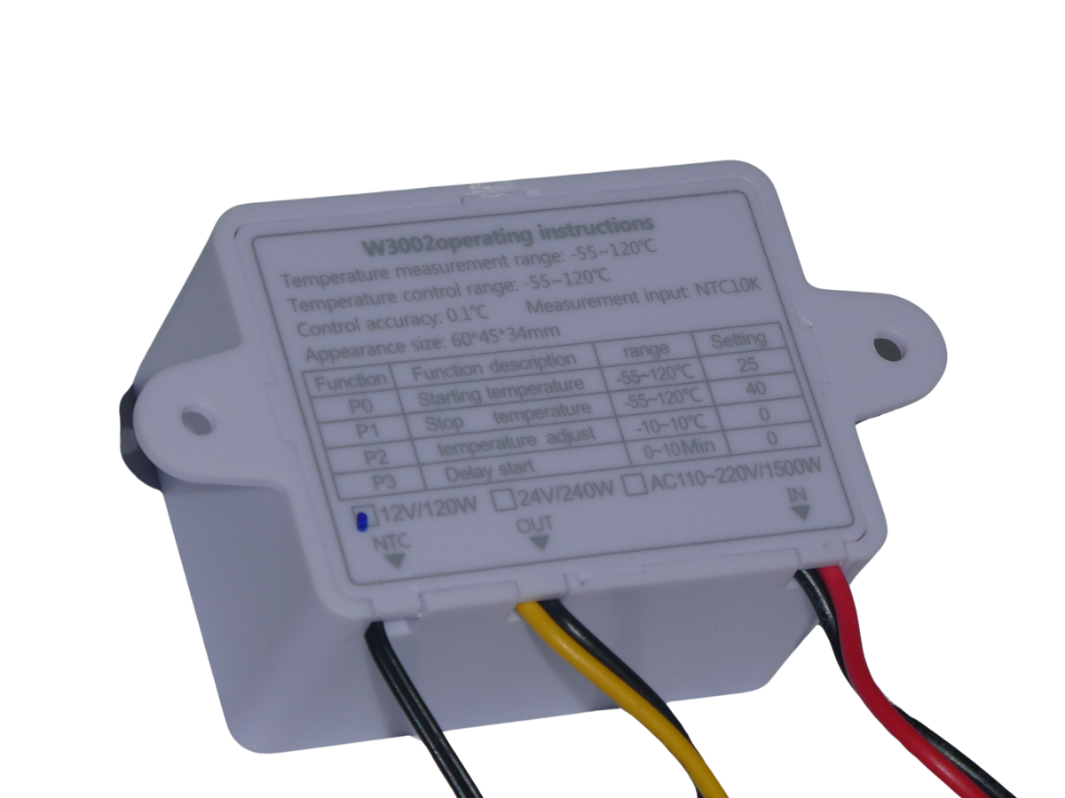 Thermostat 12v 5A Digital Fridge Temperature controller 5A Relay ...