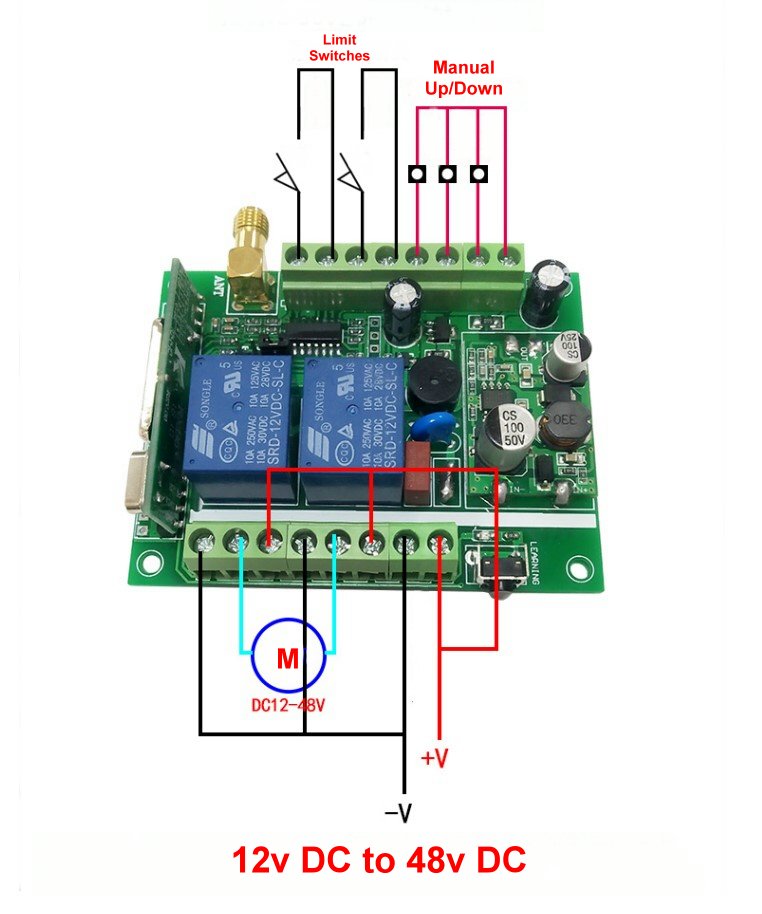 Remote Control Transmitter / Receiver 2 Channel Garage Door with 2 x R ...