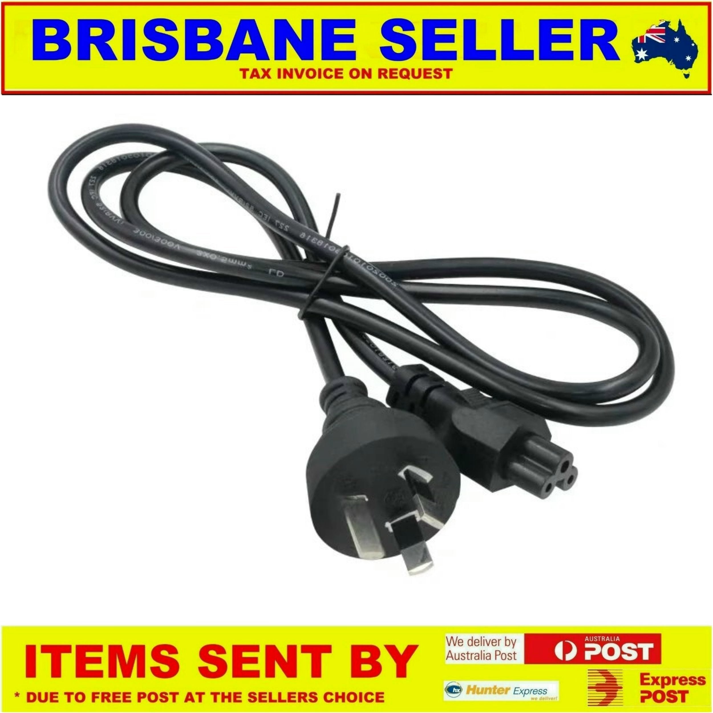 Power Cable Lead Cord 3 Pin Mains Clover Leaf Plug IEC C5 Laptop Adapt ...